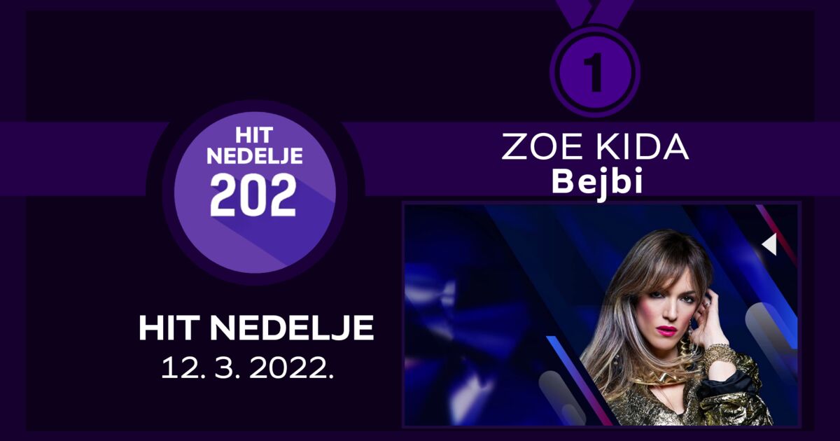 Zoe Kida – Bejbi / Hit nedelje – 12. 3. 2022. - RTS Planeta