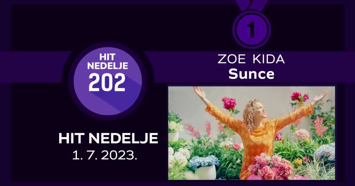 ZOE KIDA – Sunce / Hit nedelje – 1. 7. 2023. - RTS Planeta