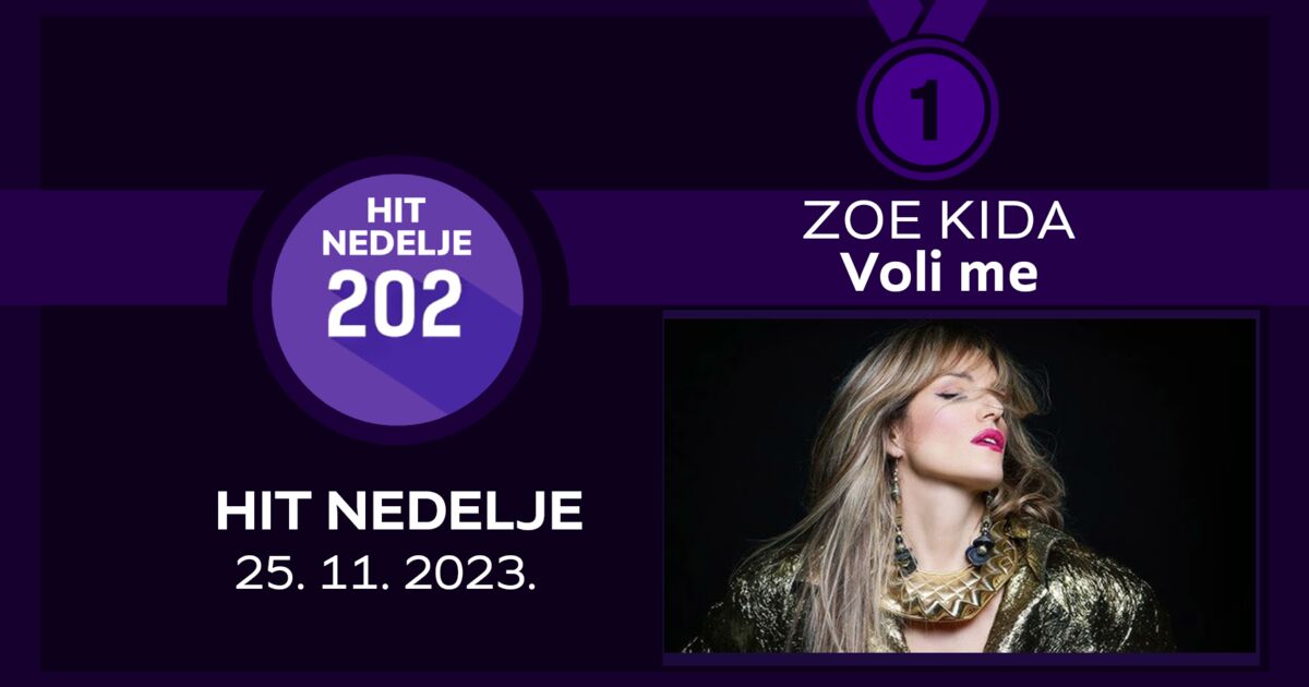 Zoe Kida – Voli me / Hit nedelje – 25. 11. 2023. - RTS Planeta